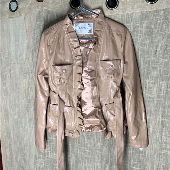 Poetry | Jackets & Coats | Sassypink Pleather Poetry Clothing Jacket ...